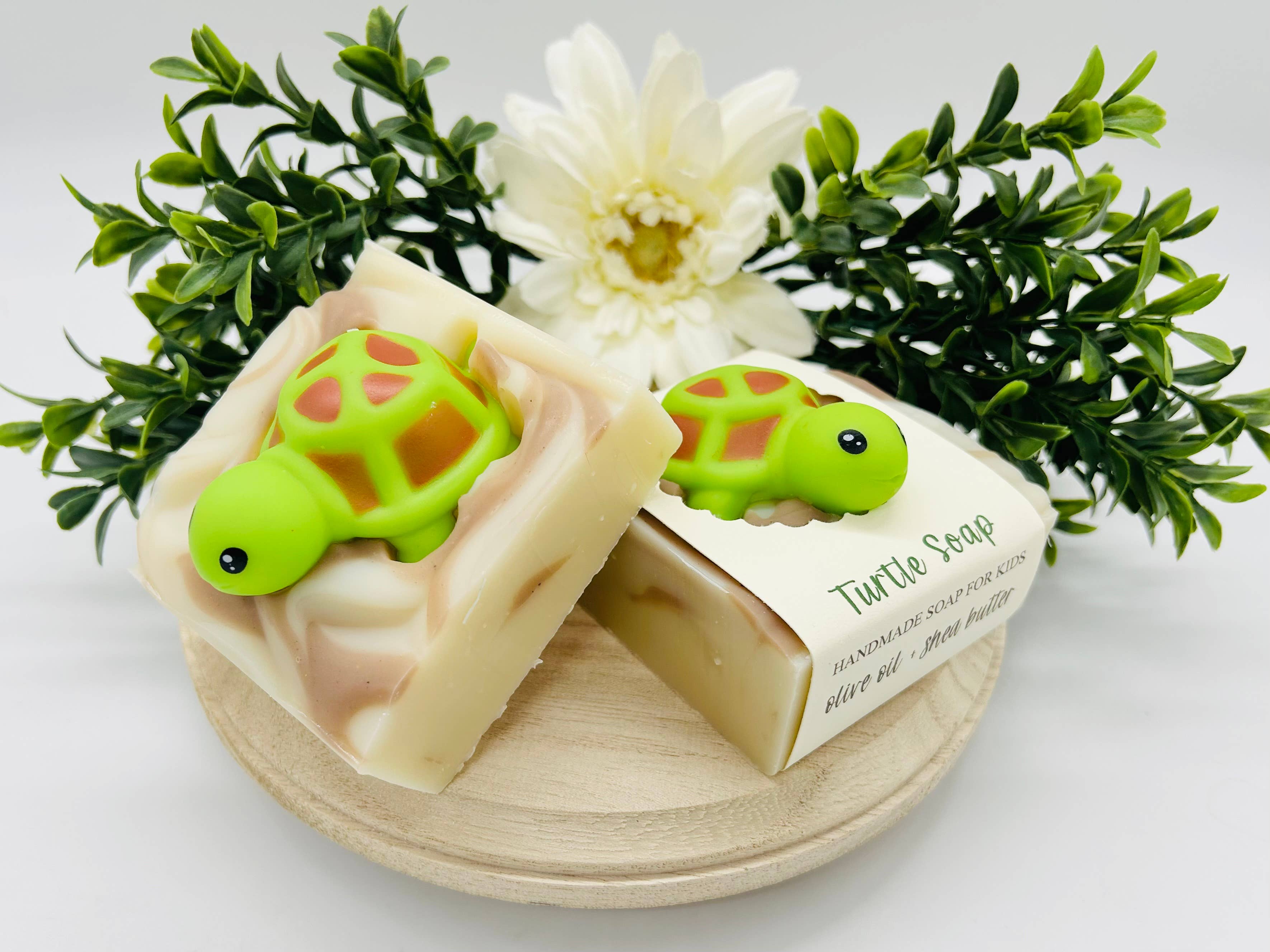 Turtle Handmade Soap Bar for Kids VEGAN COLD PROCESS | The Fillery House