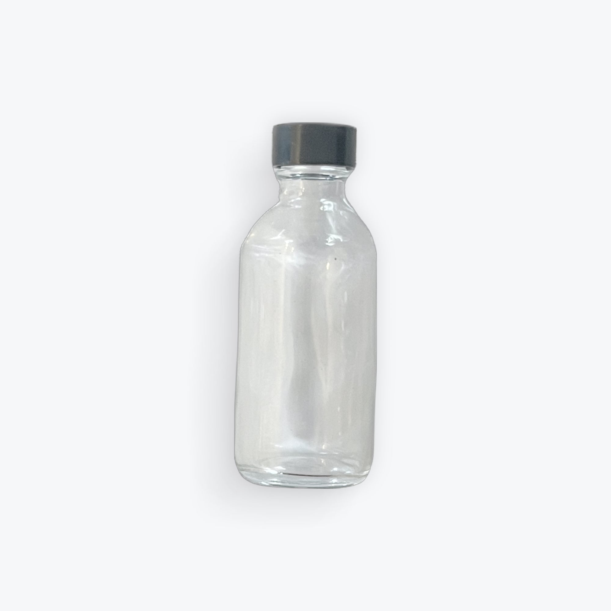 Clear Boston Round Glass Bottles - 2 oz | The Fillery House